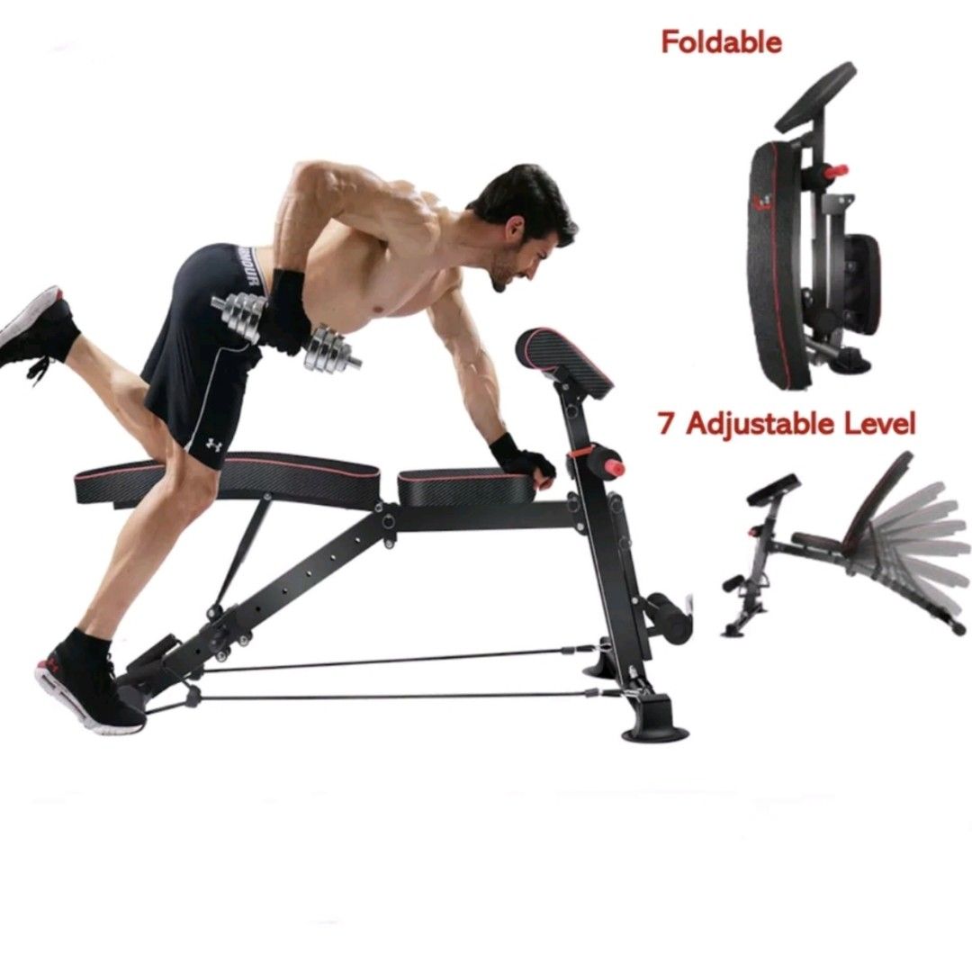 Foldable Workout Bench Exercise Home Gym Bench / Foldable Bench Fitness ...
