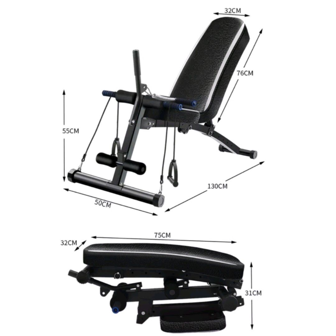 Foldable Workout Bench Exercise Home Gym Bench / Foldable Bench Fitness ...