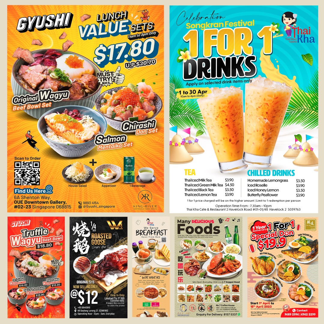 Food Menu Design/ Poster Design/ Facebook Ads/ Logo Design, Business ...