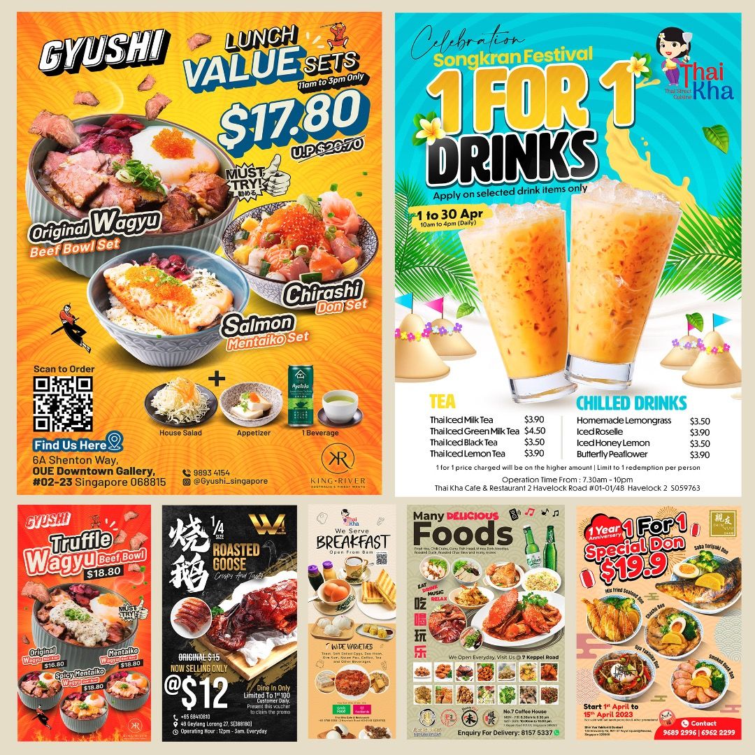 Food Menu Design/ Poster Design/ Facebook Ads/ Logo Design, Business ...