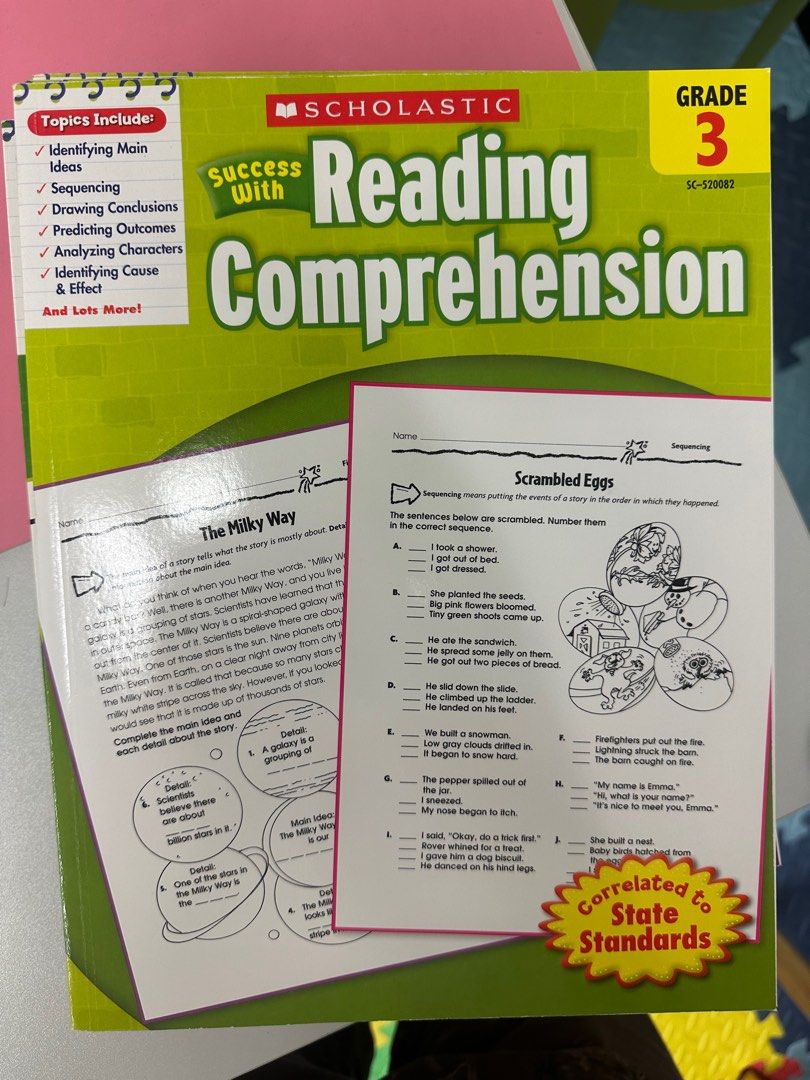 (Full set) scholastic success with Reading Comprehension, 興趣及遊戲, 書本 ...