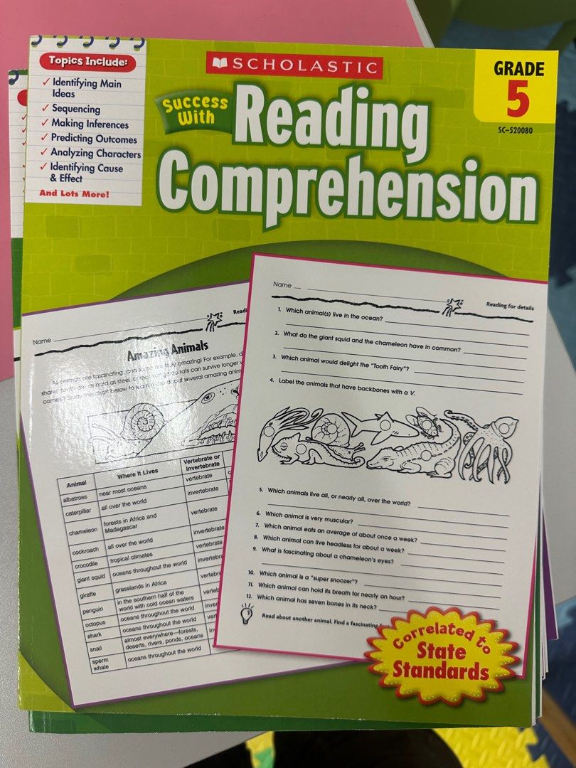 (Full set) scholastic success with Reading Comprehension, 興趣及遊戲, 書本 ...