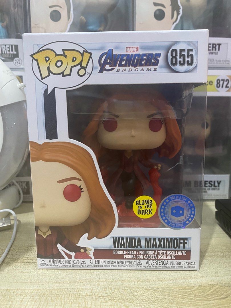 Funko Pop Marvel Wanda Maximoff 855 PIAB GITD Avengers Endgame Vinyl ...