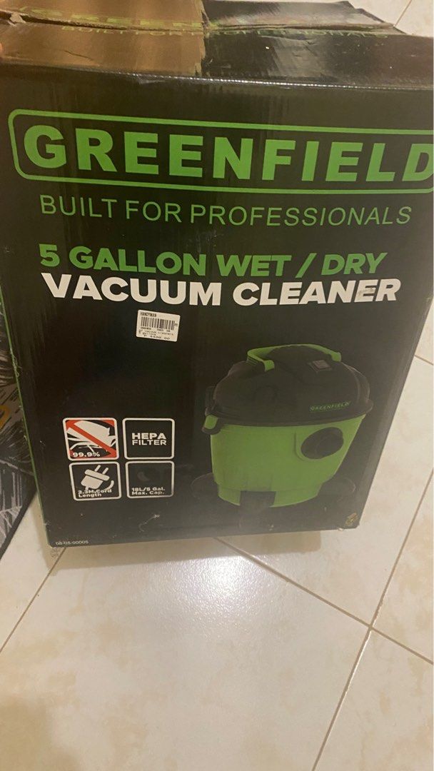 Greenfield Wet and Dry Vacuum, Furniture & Home Living, Cleaning ...