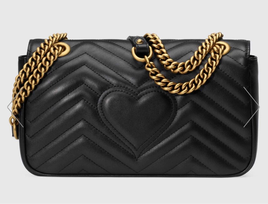 Gucci Marmont shoulder bag black, Luxury, Bags & Wallets on Carousell