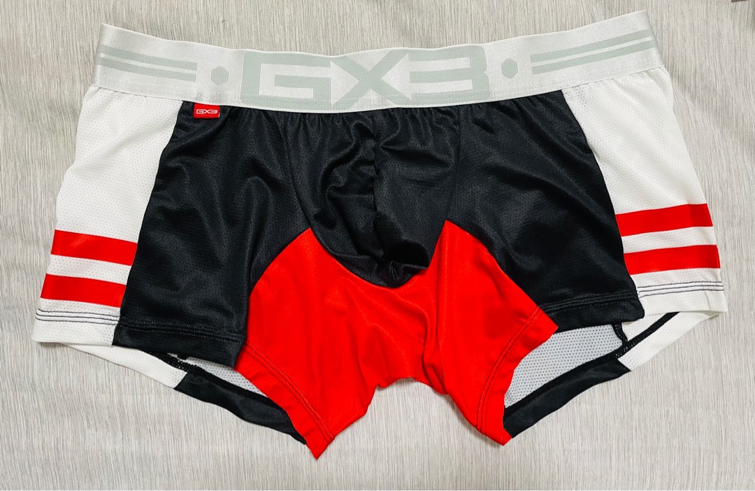 GX3 SUPER MESH Medium Boxer Black (L size), Men's Fashion, Bottoms, New Underwear on Carousell