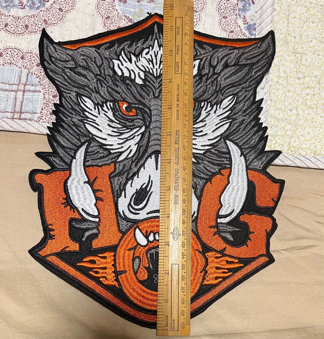 Harley HOG cloth badge, Motorcycles, Motorcycle Apparel on Carousell