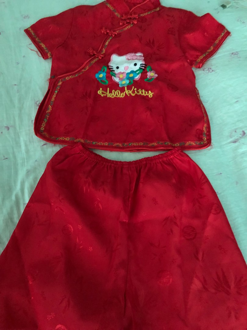 Hello Kitty Chinese Costume, Babies & Kids, Babies & Kids Fashion on ...