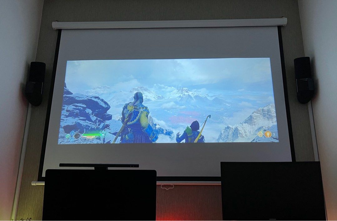 Hi quality pull out projector screen 80inch, TV & Home Appliances, TV ...