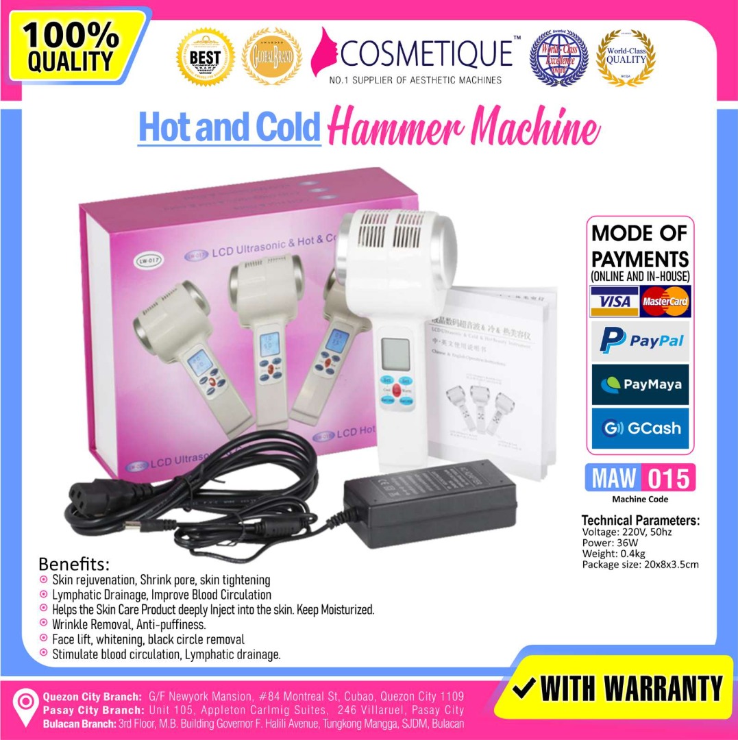 Hot & Cold Hammer Machine portable type, Beauty & Personal Care, Face ...