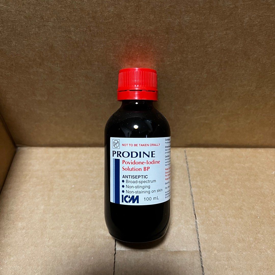 ICM Pharma- Prodine Antiseptic Solution 100ml, Health & Nutrition ...