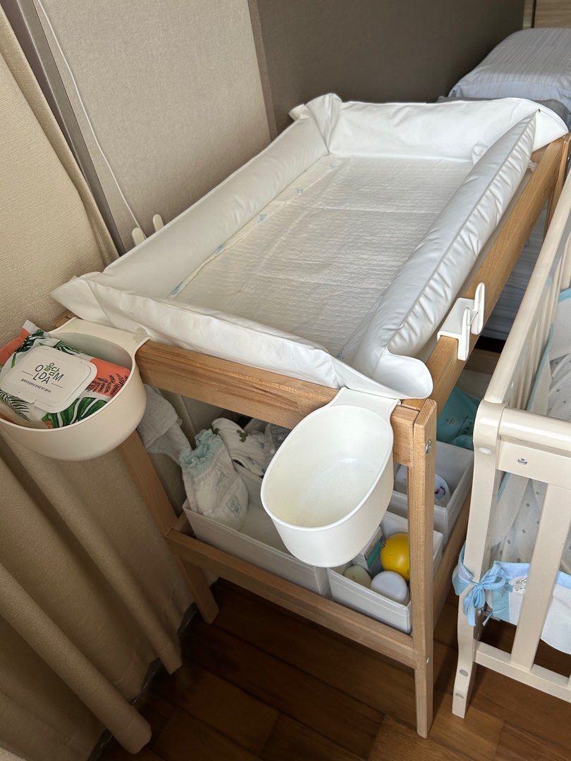 IKEA Changing Table with accessories, Babies & Kids, Baby Nursery ...