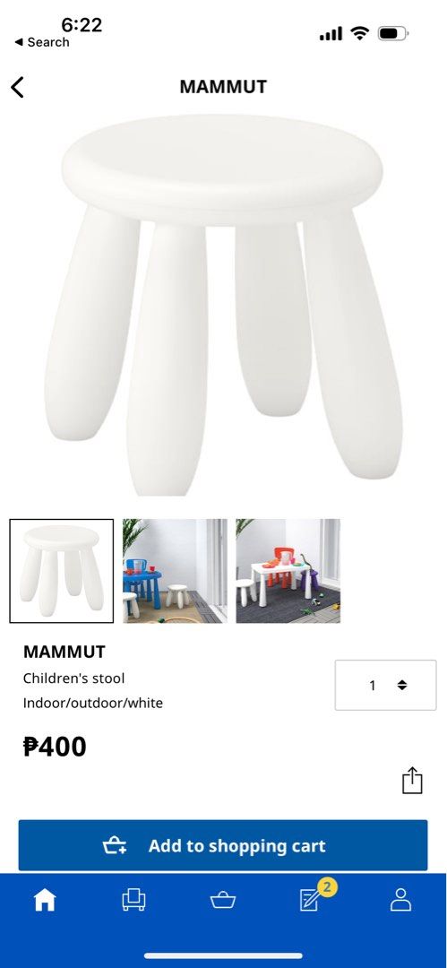 Ikea Mammut Chair in White, Babies & Kids, Baby Nursery & Kids ...