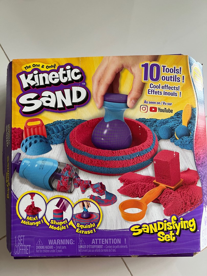 Kinetic Sand Sandisfying Set, Hobbies & Toys, Toys & Games on Carousell