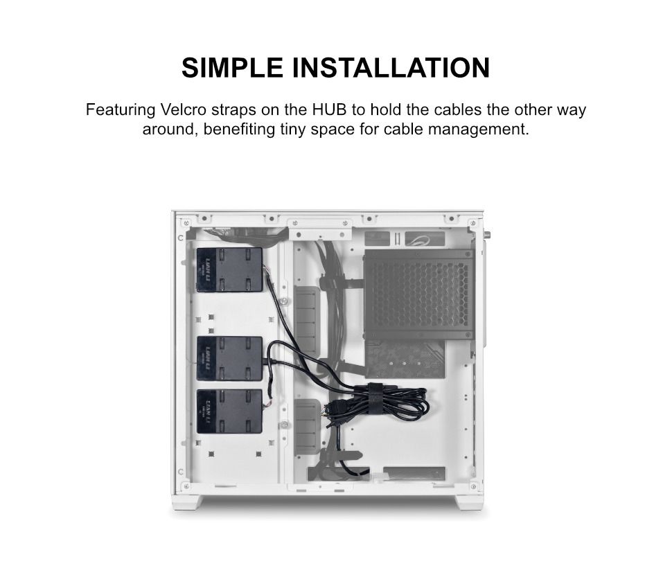 LIAN LI USB2.0 1 to 3 HUB Motherboard Internal 9-PIN 1Male to 3Female ...