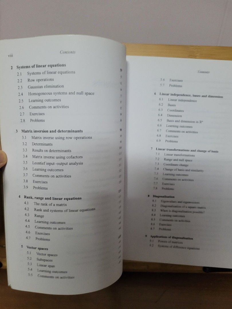 Linear Algebra Martin Anthony Michelle Harvey, Hobbies & Toys, Books ...