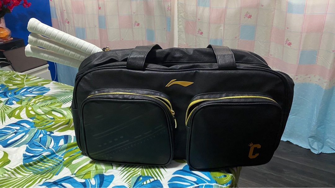 Li-Ning Badminton Bag ABJS015 Chen Long, Sports Equipment, Other Sports ...