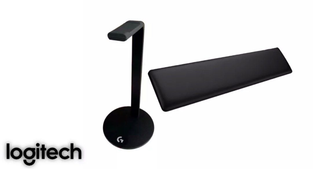 Logitech G bundle - headset stand and palm rest for keyboard, Computers ...