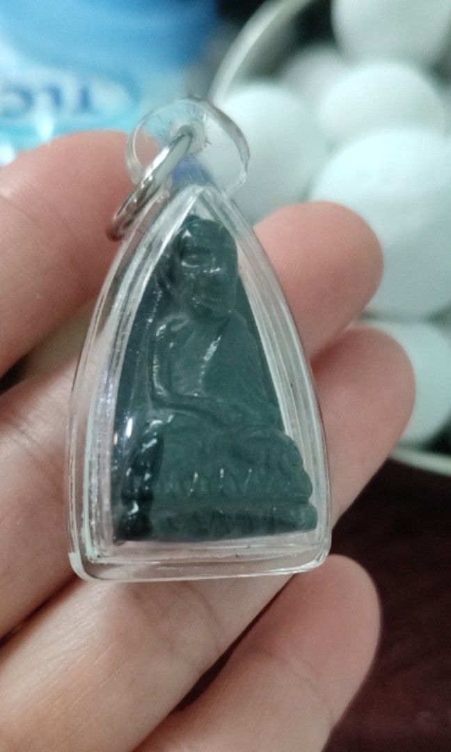 LP Thuad Black Blue Mekapat Leklai LP Huan Amulet / Free Gift Phra ...