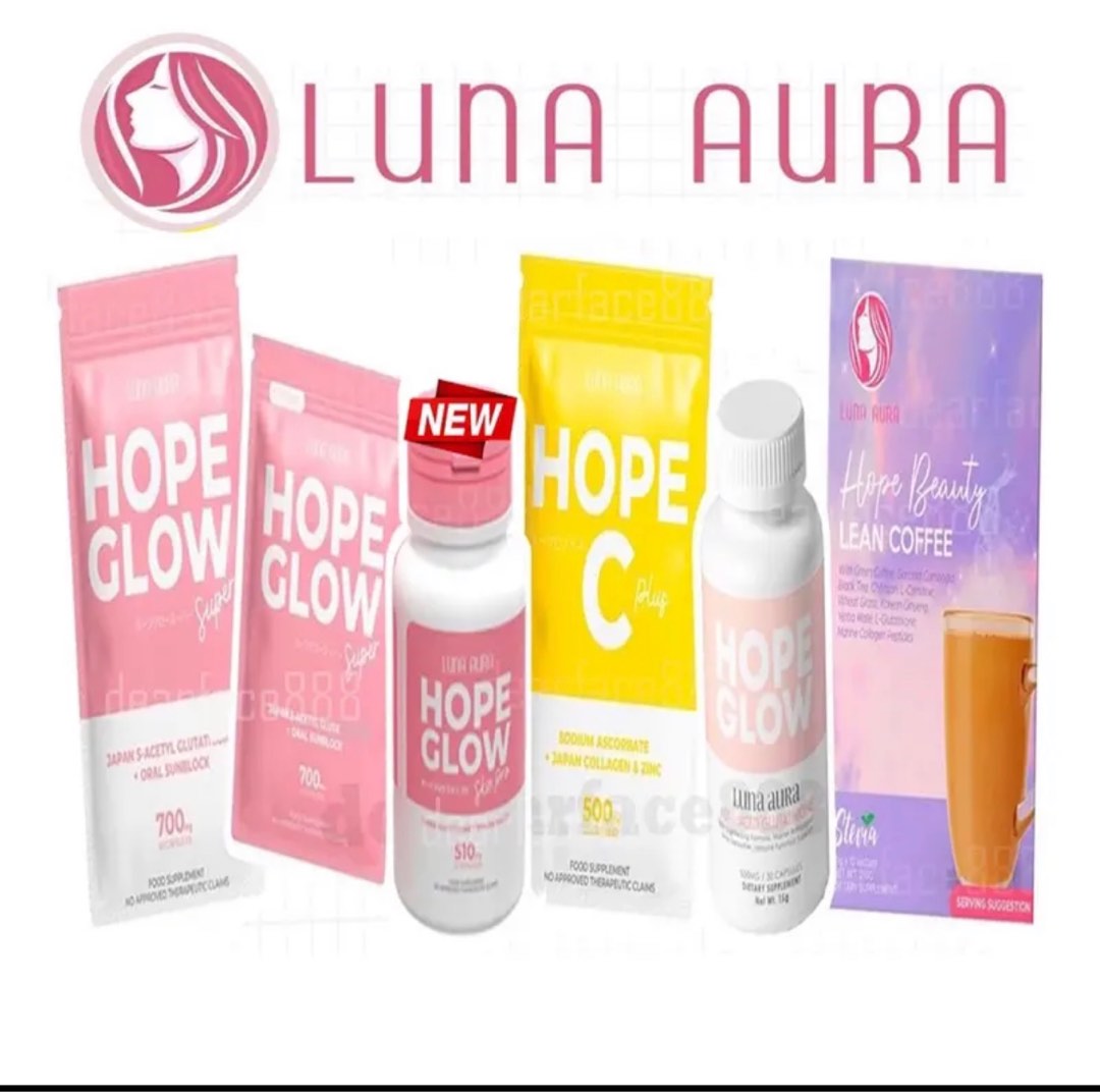 Luna Aura Hope Glow Skin Pro, Health & Nutrition, Health Supplements ...