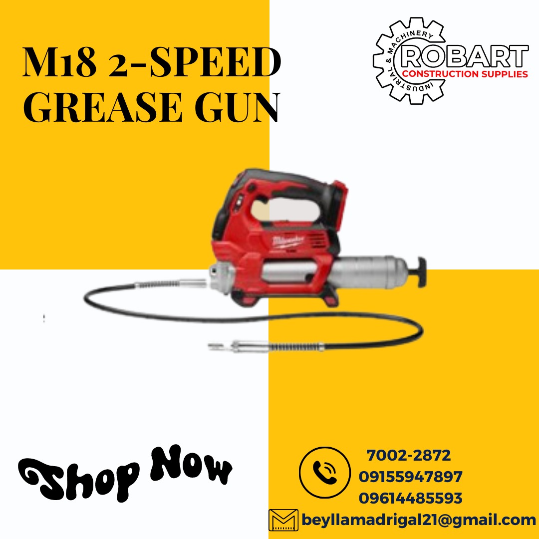 M18 2-SPEED GREASE GUN, Commercial & Industrial, Construction Tools ...