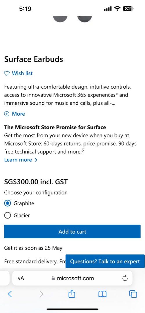 Microsoft Surface Earbuds, Audio, Earphones on Carousell