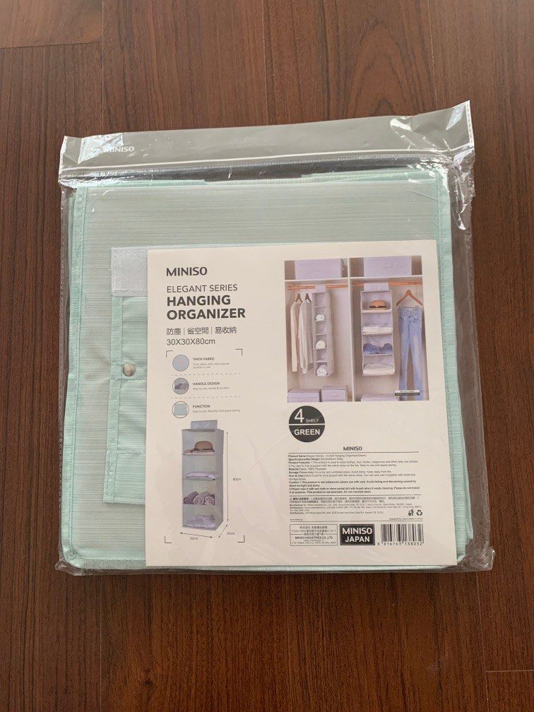 Miniso Hanging Organizer, Furniture & Home Living, Home Improvement ...