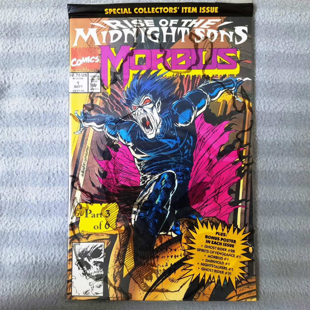 Morbius the Living Vampire #1 Polybagged (Marvel Comics) FIRST Issue ...