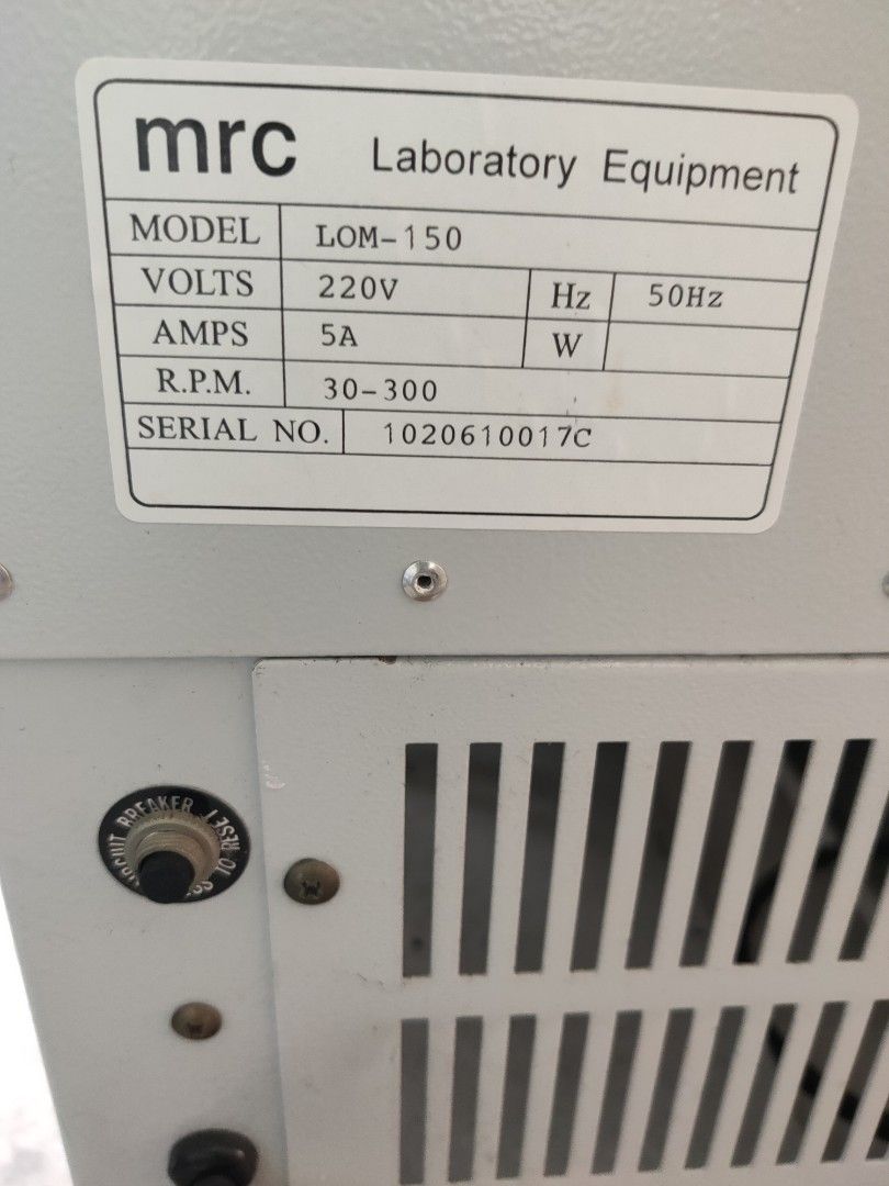 MRC Orbital Shaker Incubator for sale @ $ 450 each (AAR 1812 ...