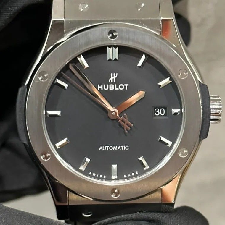 MSKL JOHAN HUBLOT Classic Fusion 42mm Black Titanium Automatic New 2023 ...