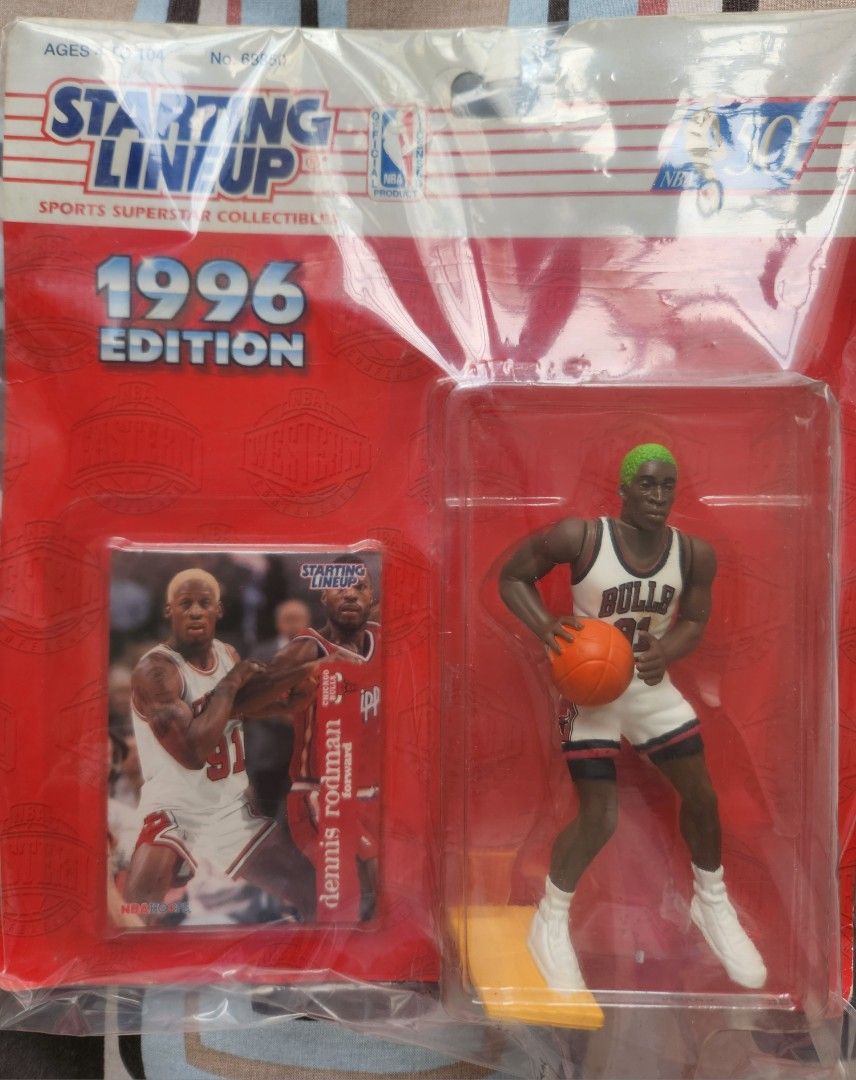 絕版 NBA Chicago Bulls 1996 Dennis Rodman 50 th limited edition figure 公牛 ...