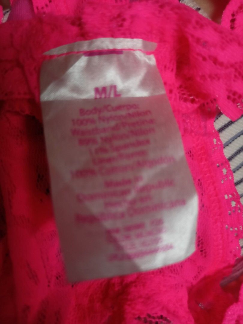 Neon pink thong ml, Women's Fashion, Undergarments & Loungewear on ...