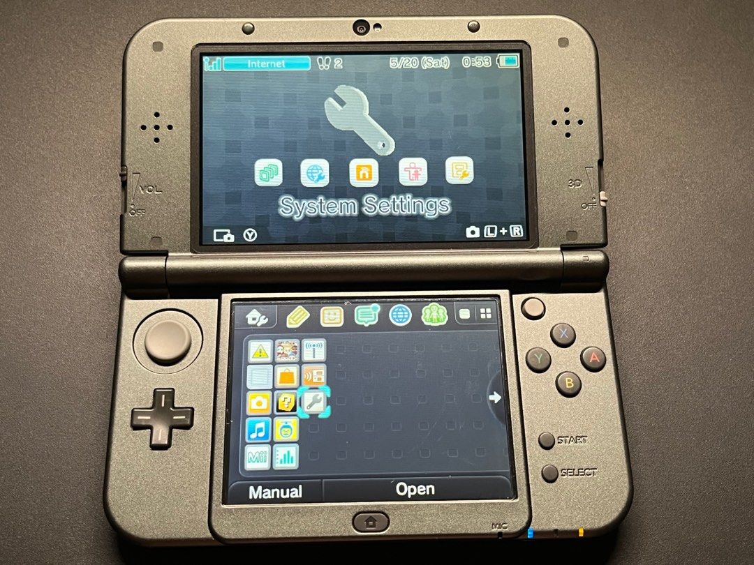 New 3ds XL Metallic Black CIB | TO BE MODDED 32GB MicroSD | ULTRA PRISTINE EXTREME MINT | Ver ...