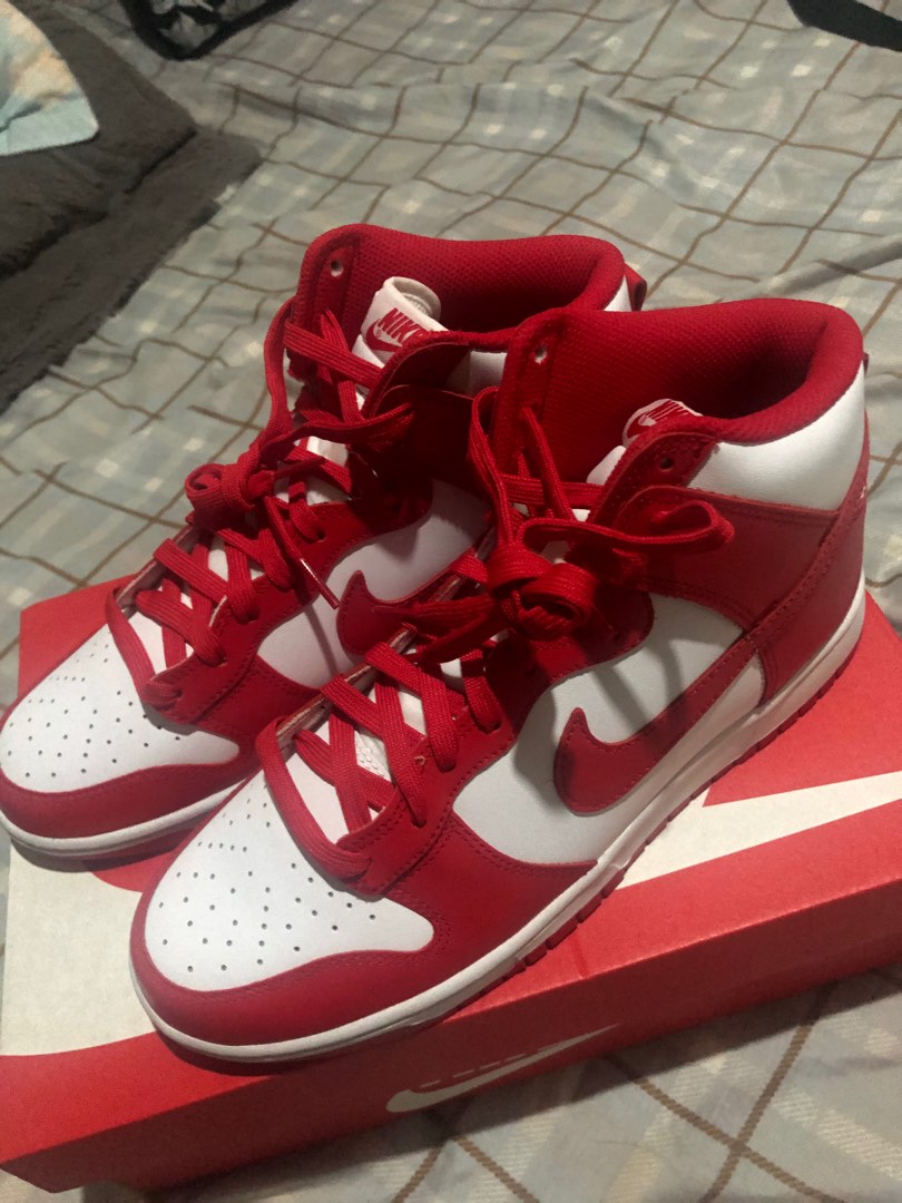 NIKE DUNK HIGH UNIVERSITY RED, Men's Fashion, Footwear, Sneakers on ...