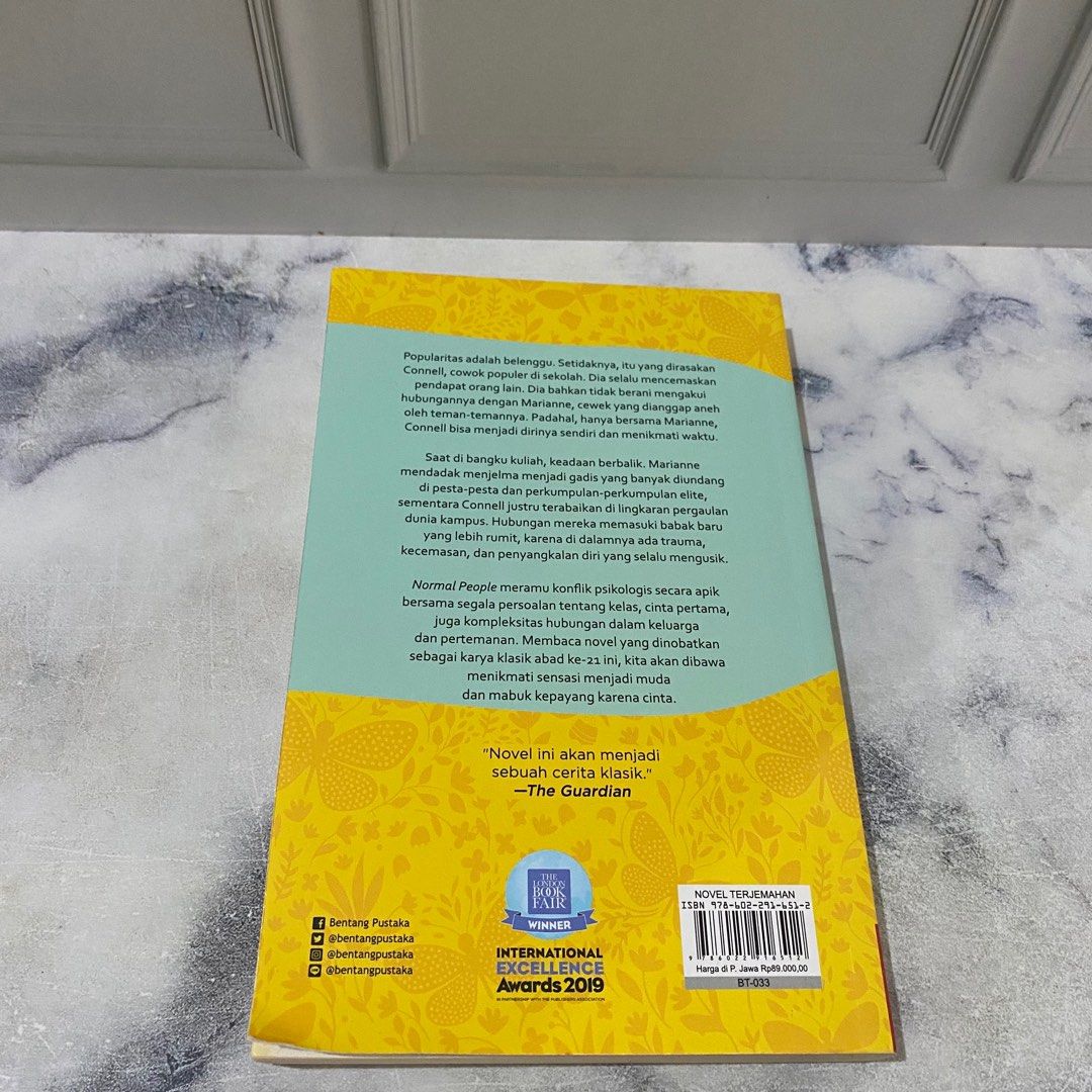 Normal people sally rooney preloved penerbit haru spring gramedia buku ...