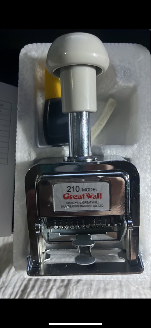Numbering machine, Hobbies & Toys, Stationary & Craft, Stationery ...