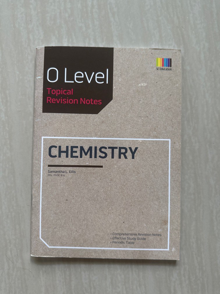 O Level Topical Revision Notes (Chemistry), Hobbies & Toys, Books ...