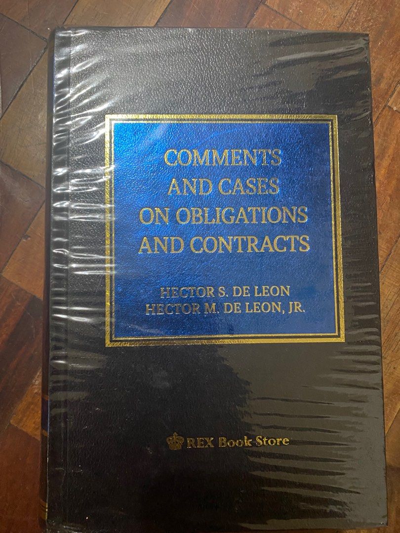 OBLIGATIONS AND CONTRACTS 2019 - HECTOR DE LEON, Hobbies & Toys, Books ...
