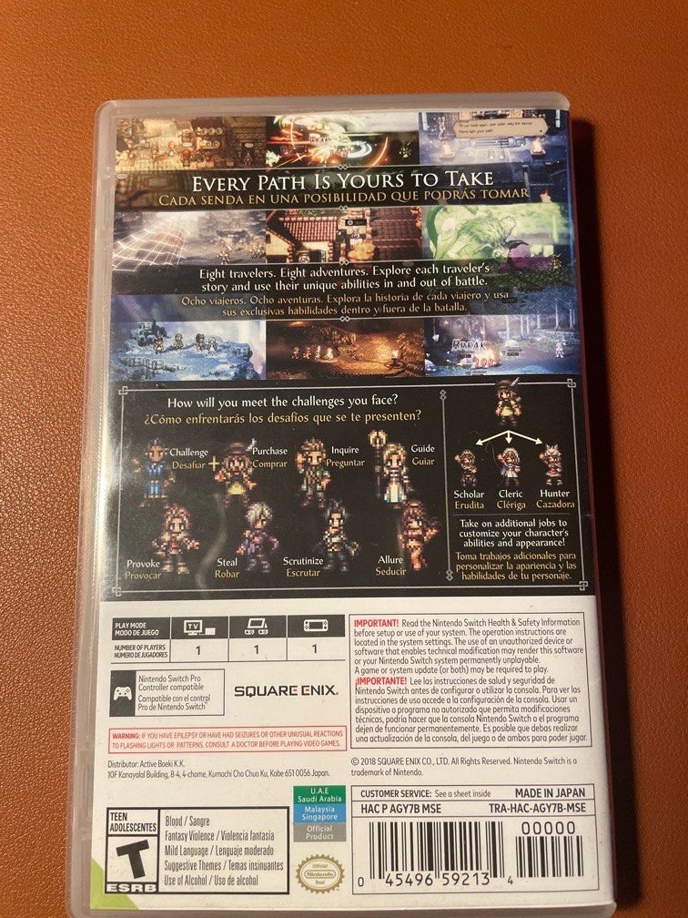 Octo path Traveller, Video Gaming, Video Games, Nintendo on Carousell