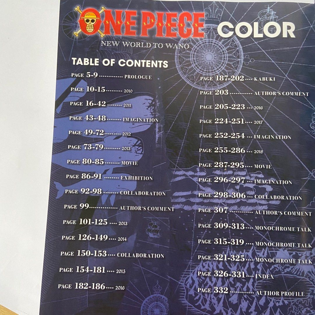 [OFFICIAL] One Piece Art Book Color Walk Compendium: New World to Wano ...