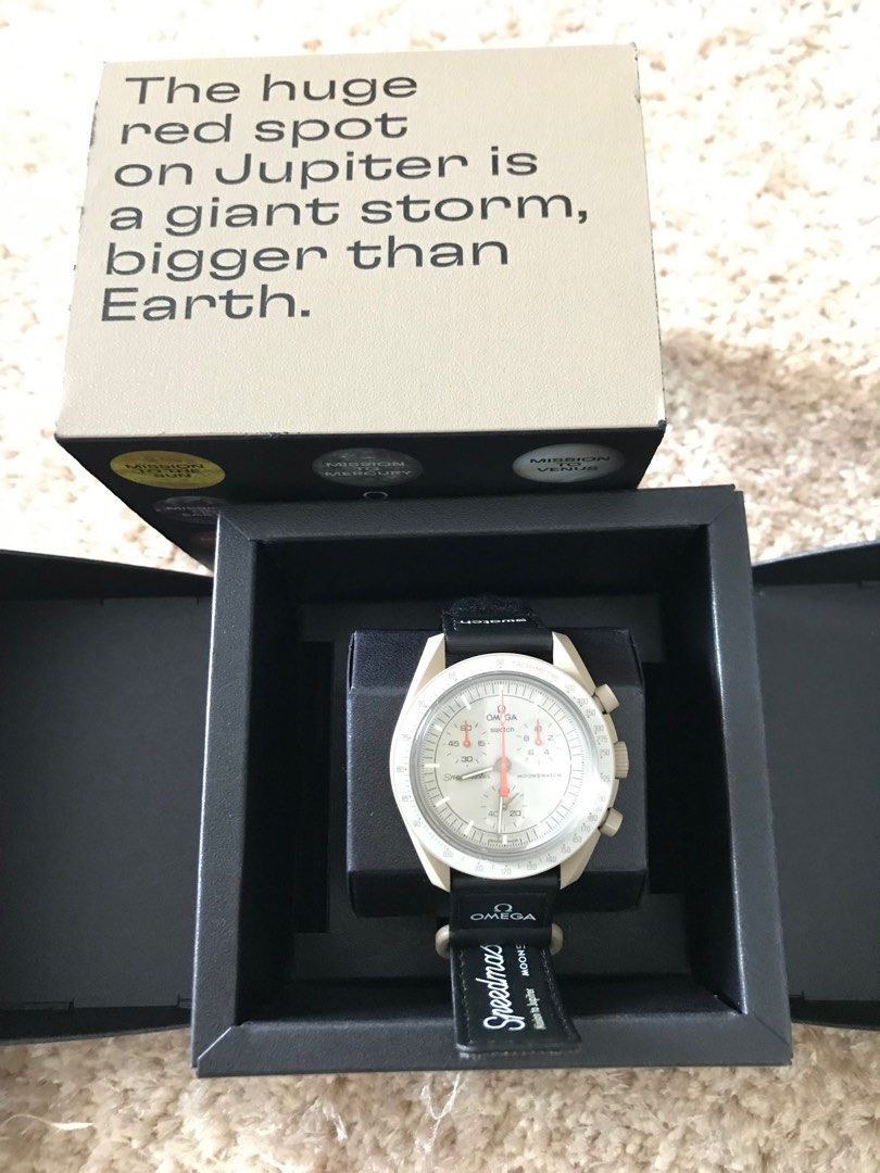 OMEGA SWATCH JUPITER jam tangan watches complete set ya BNIB box dll dr ...