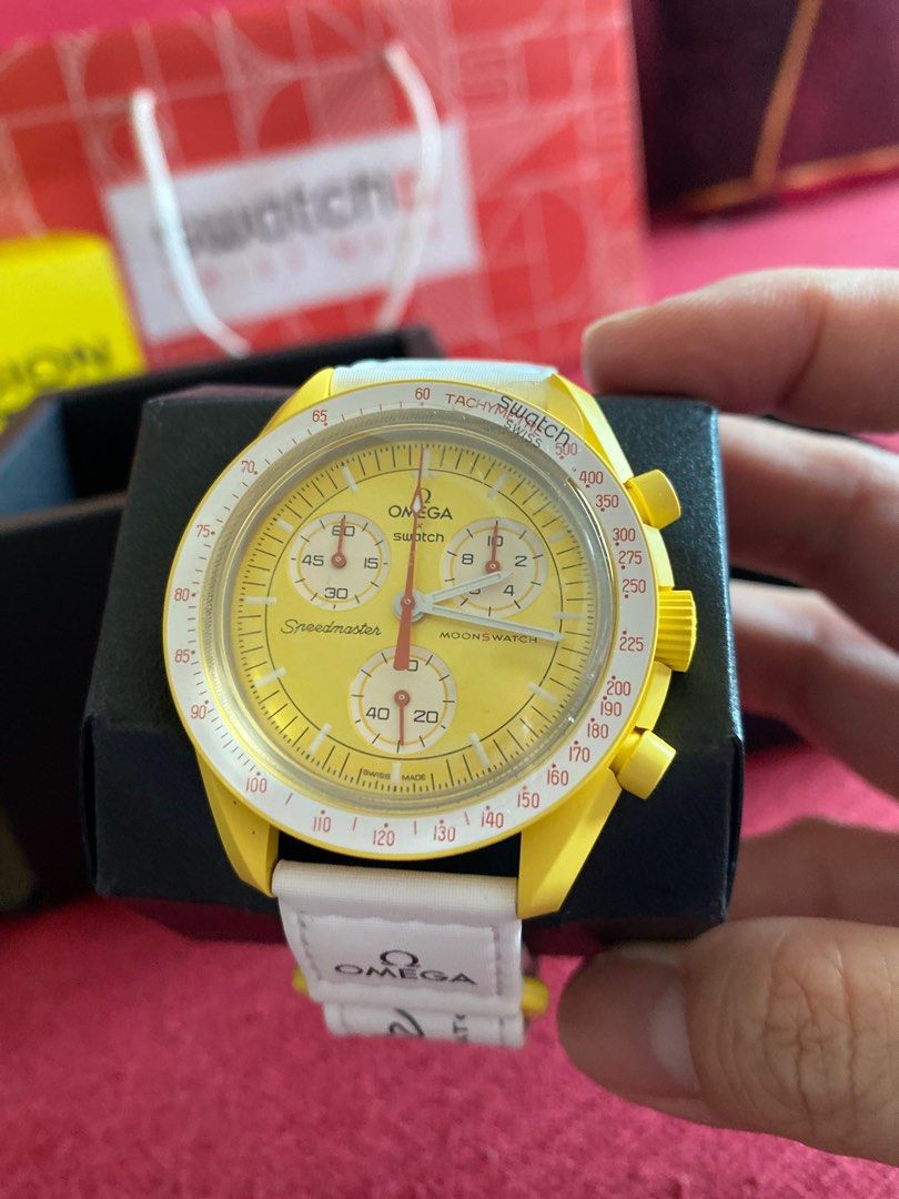 Omega X Swatch SUN Moonswatch, Men's Fashion, Watches & Accessories ...