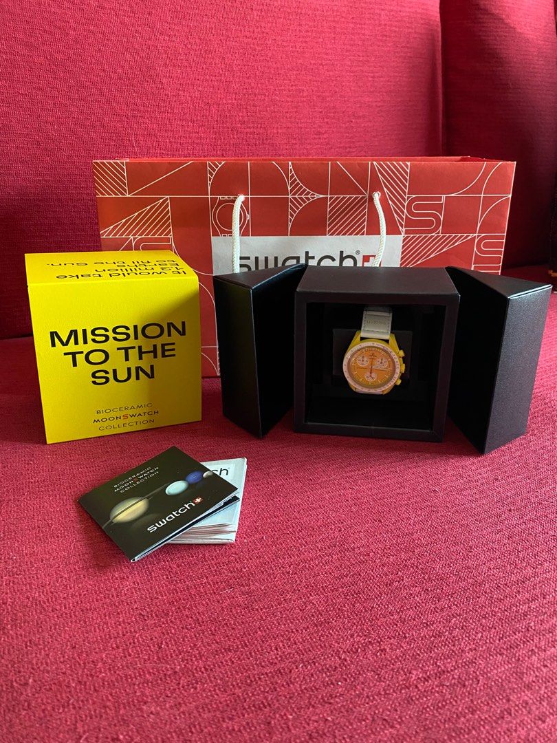 Omega X Swatch SUN Moonswatch, Men's Fashion, Watches & Accessories ...