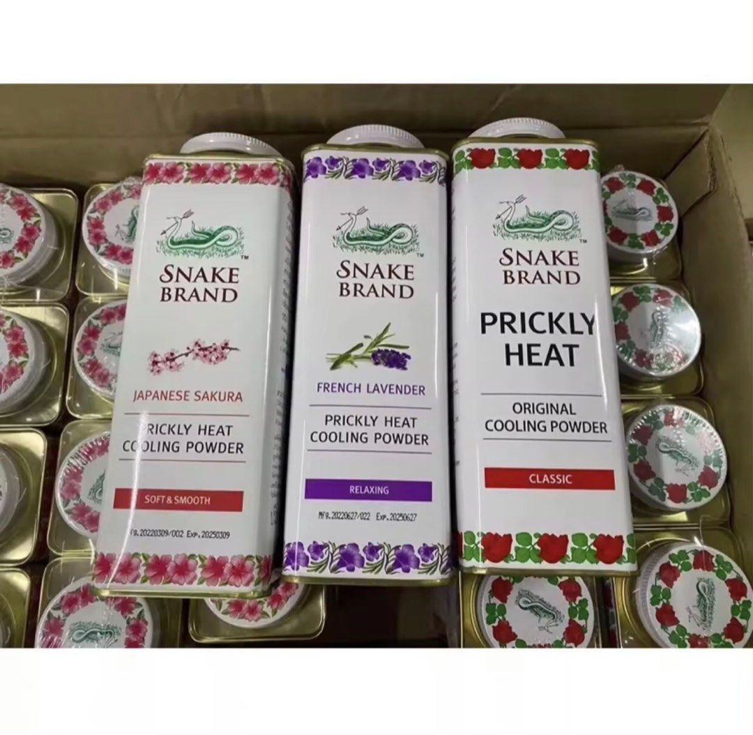 Original & Bestseller Snake Brand Cooling Powder from Thailand, Beauty ...