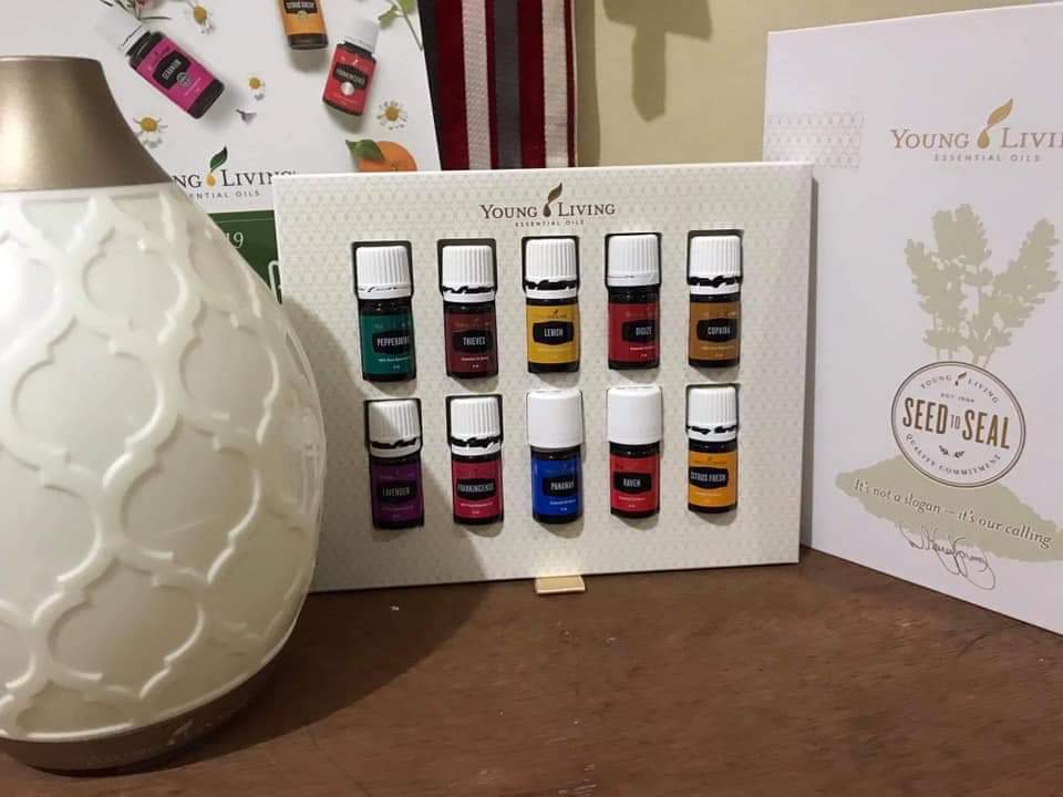 Original young living Mist diffuser and essential oils, Furniture ...