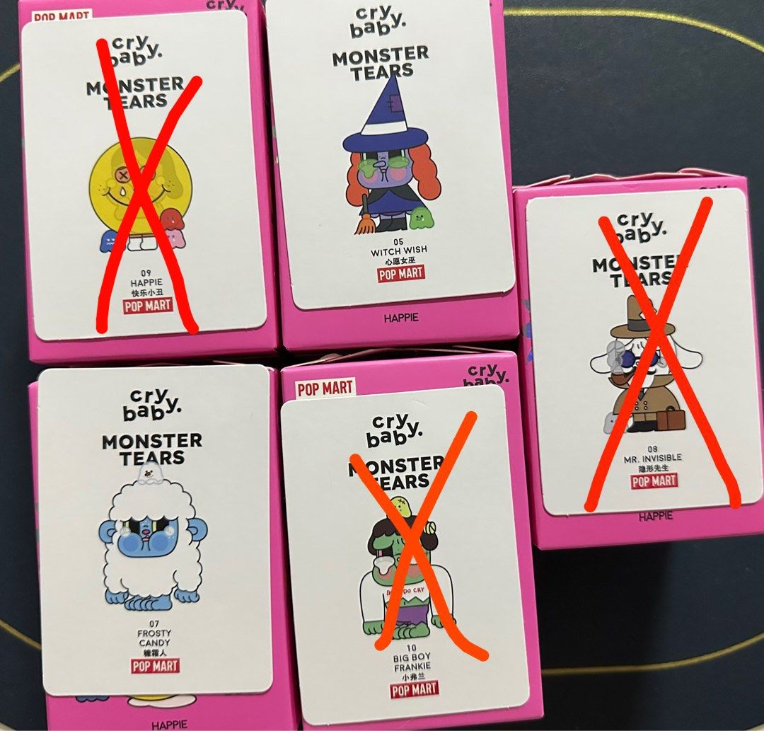 Popmart Crybaby Monster Tears, Hobbies & Toys, Toys & Games on Carousell