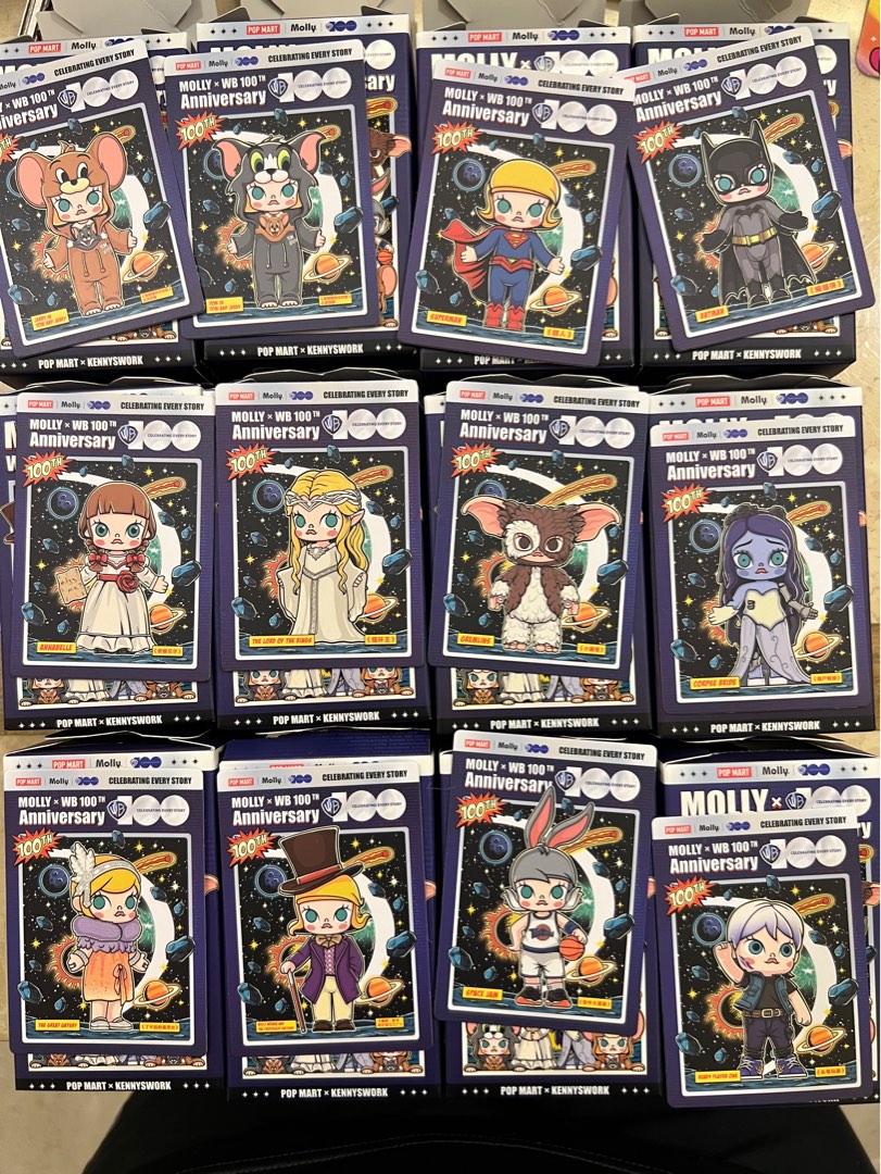 Popmart Pop Mart Molly x WB 100th Anniversary Tom Jerry/Batman Superman ...