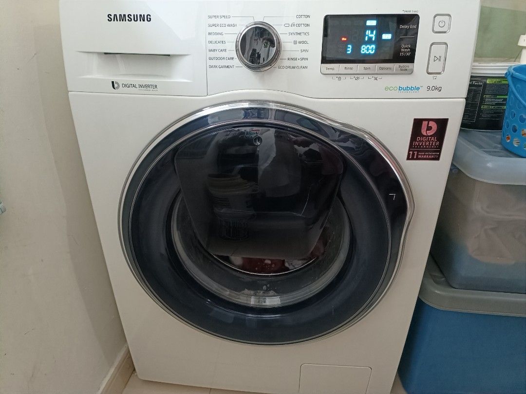 Samsung Washing Machine Front Load 9kg inverter Preloved, TV & Home ...