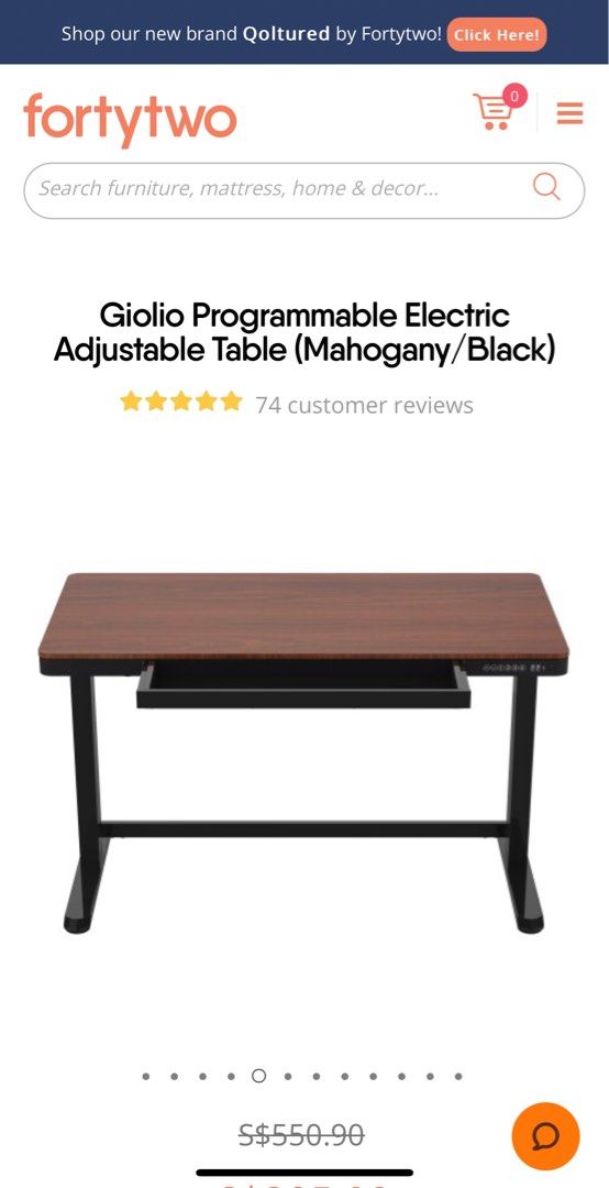 Programmable Electric Adjustable Table, Furniture & Home Living ...