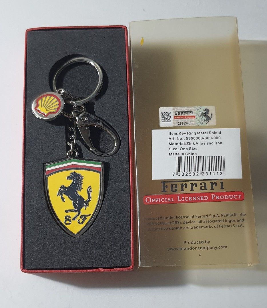 Rare Ferrari Shell Keychain, Hobbies & Toys, Memorabilia & Collectibles ...